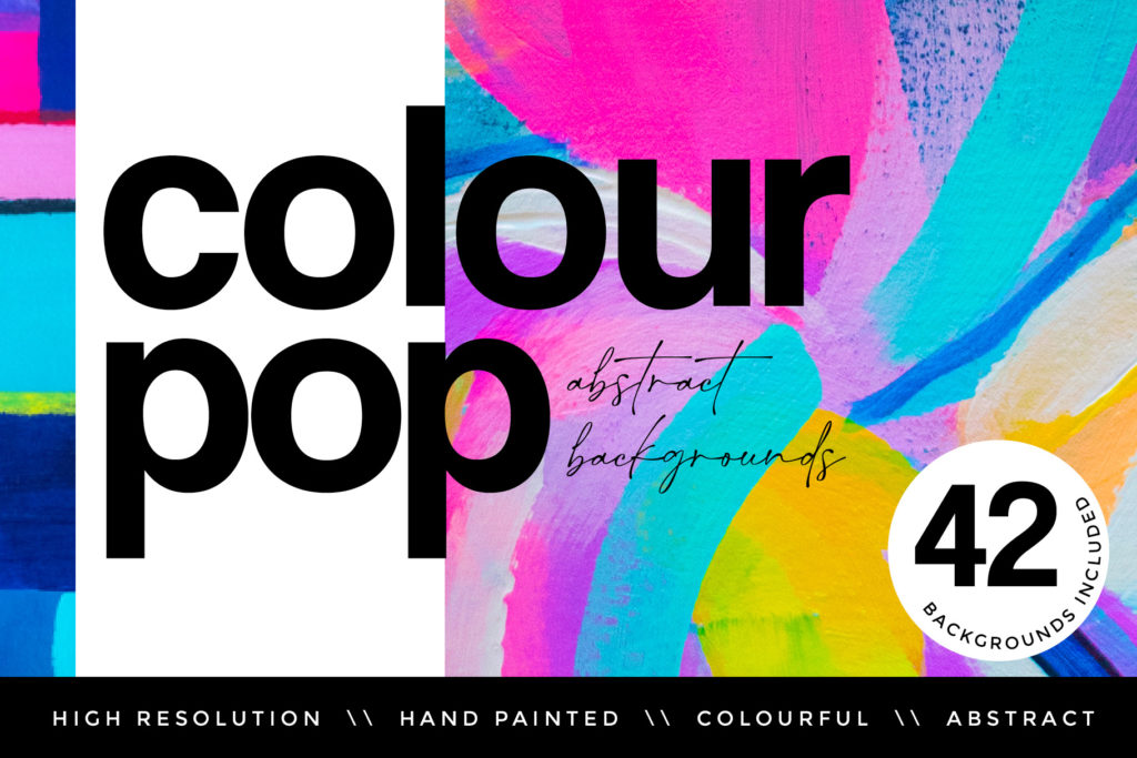 Colour POP Abstract Backgrounds | Product - Carla Fern Designs
